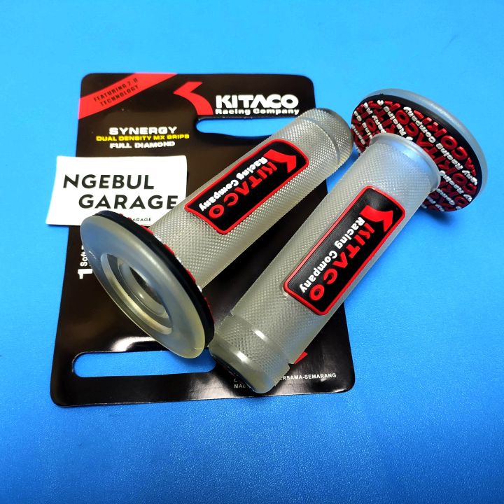 Handgrip Motor Universal Stang Grip Sepeda KITACO MERAH PUTIH | Lazada ...