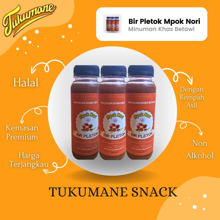Bir Pletok Minuman Tradisional Khas Betawi Mpok Nori Kemasan Botol Siap ...