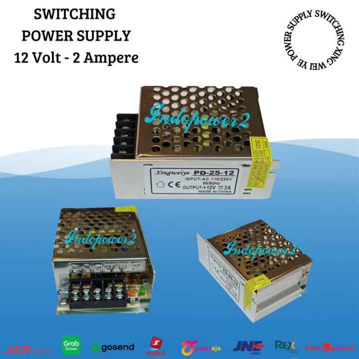 Adaptor 12V 2A Power Supply Switching LED Jaring 2 Ampere 12 Volt DC | Lazada Indonesia