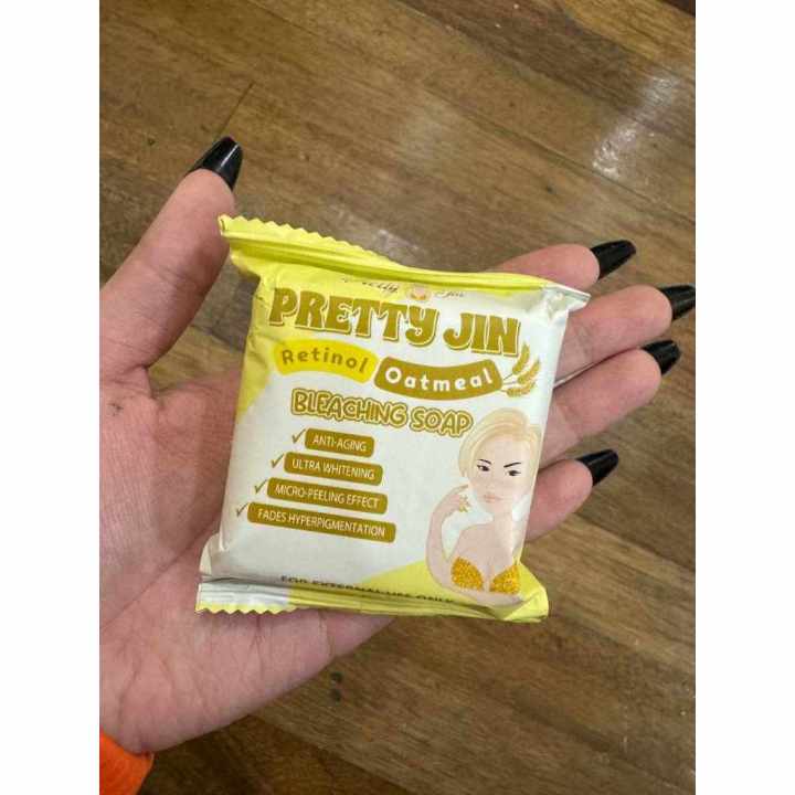 Pretty Jin Retinol Oatmeal Soap Whitening Body Wash | Lazada PH