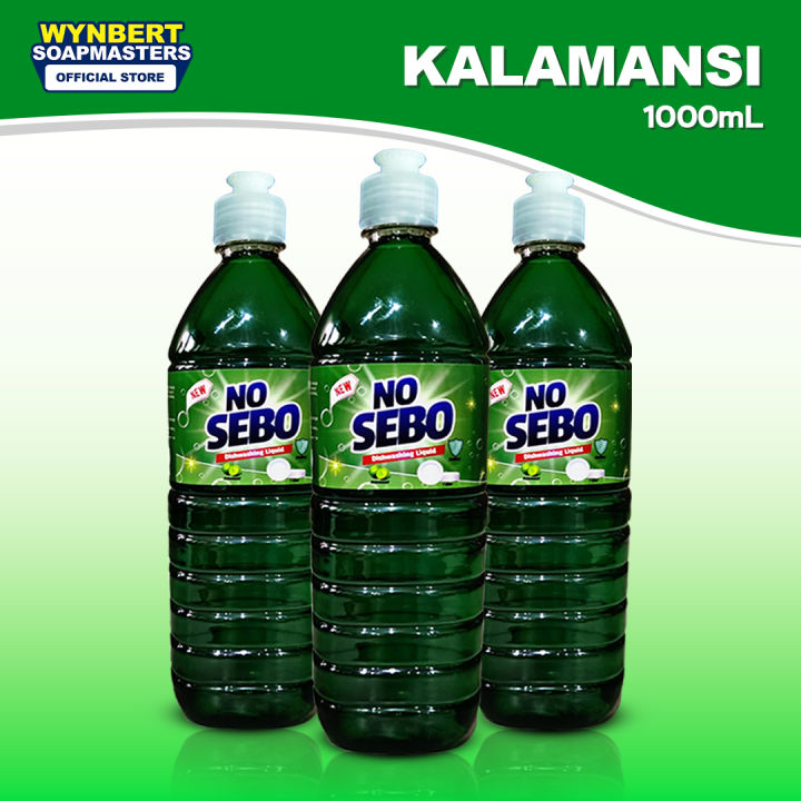 NO SEBO Dishwashing Liquid 3pid Sulit Combo- Calamansi Green - 3pcs of ...