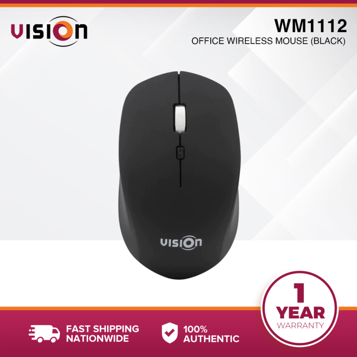 VISION WM1112 black Office Wireless Mouse | Lazada PH