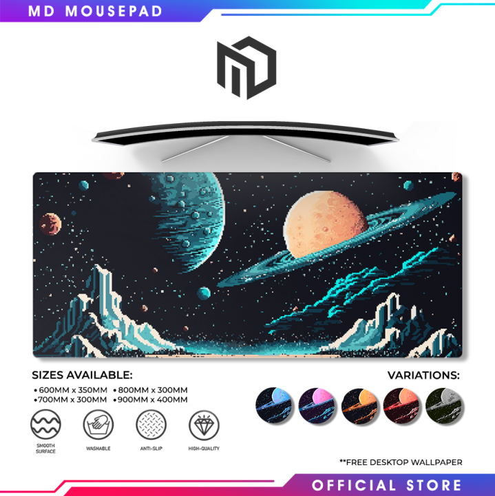 MD Mousepad | Space Bit | Extended Mousepad | Large Gaming Mousepad ...
