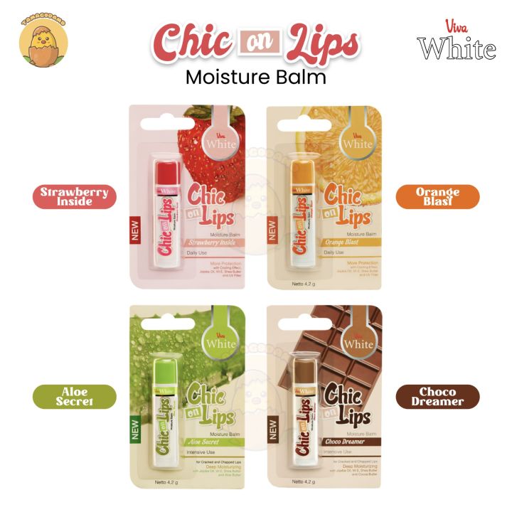 VIVA WHITE CHIC ON LIPS - VIVA LIP BALM | Lazada Indonesia