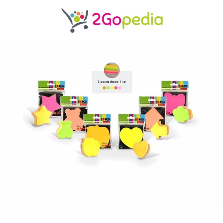 Sticky Note/ Post It/ Pembatas Kertas TS 200 Bentuk Kecil Big Grosir ...