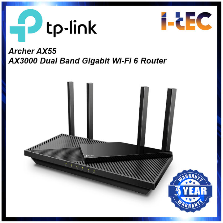 Tp-Link Archer AX55 AX3000 Dual Band Gigabit Wi-Fi 6 Router | Lazada
