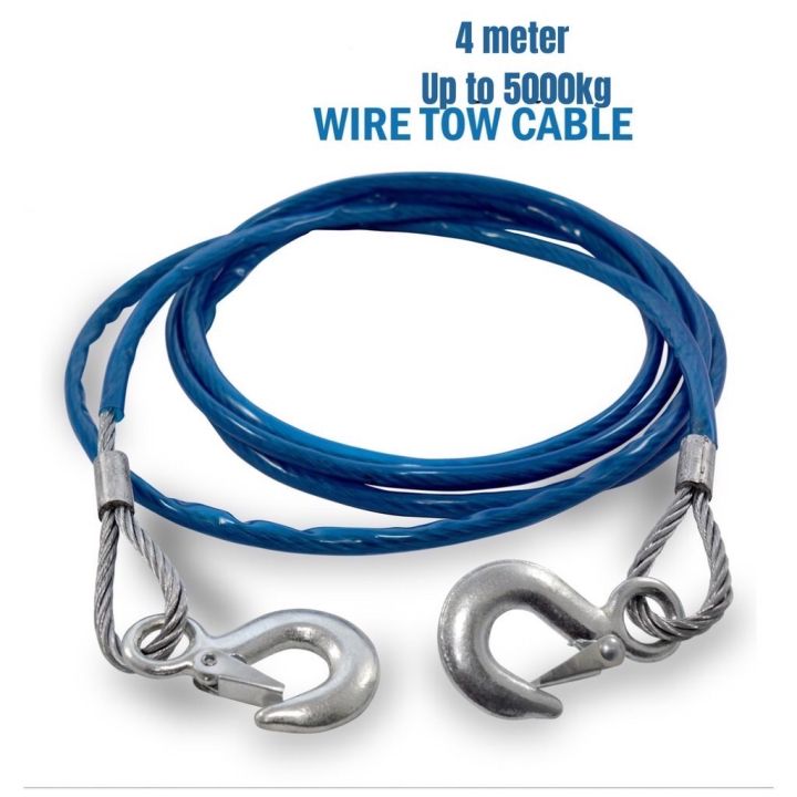 4m 5 Tons heavy duty Wire Cable High Strength Safety Hook Steel Wire ...
