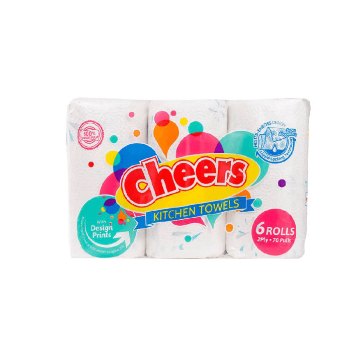 Cheers Regular Kitchen Towel (6 Rolls) | Lazada PH