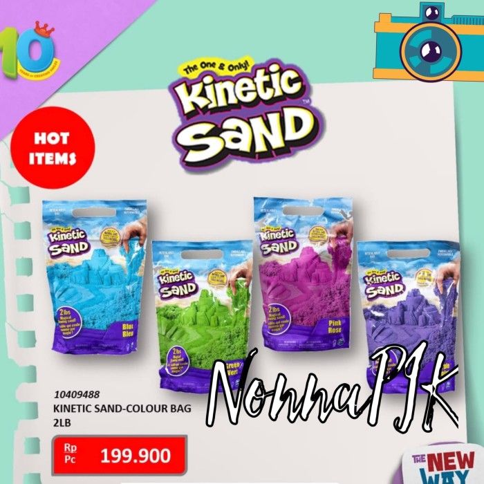 Kinetic Sand The Original Moldable Sensory Play Sand, Blue, 2 Lb ...