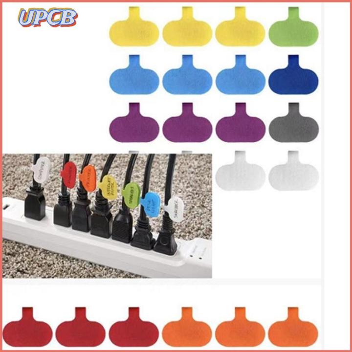 UPECB5 20pcs Write-on Label Cable Labels with Magic Sticker Cable ...