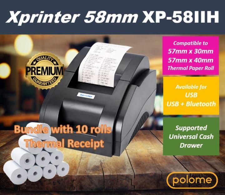 58mm Thermal Receipt Printer for POS System (Compatible to Windows ...