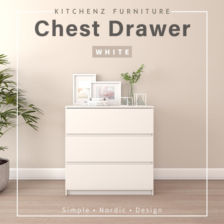 KitchenZ 3FT Chest Drawer with 3 Layers Drawer Storage-HMZ-FN-CD-7000/ ...