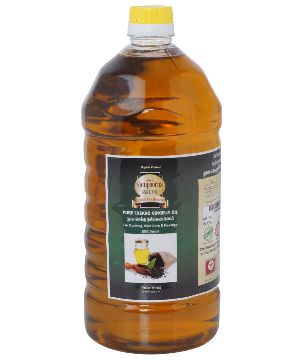 Sampoorna Sesame Oil-Metal Pressed Oil 1000ml(Chekku), Unrefined ...