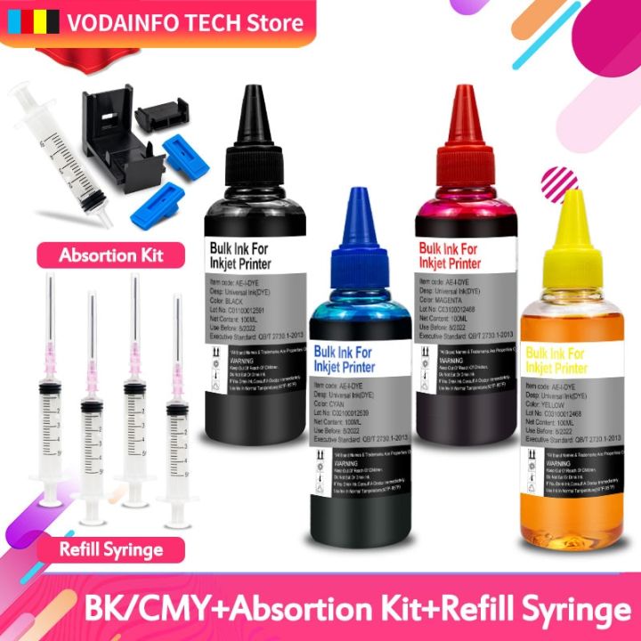 【Shop Now and Save】 2-5 Bottle Cmyk 100ml Refill Dye Ink Compatible For ...