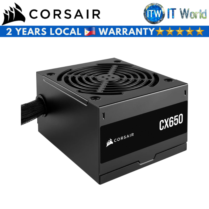 Itw | Corsair CX650 650W 80+ Bronze Non-Modular Power Supply Unit (CS ...