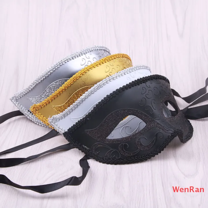 WenRan Masquerade Masks for Couple Venetian Woman Lace Men PP Cosplay ...