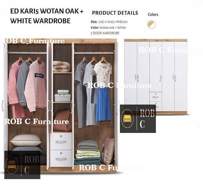 ROB C 5 Door Cabinet Kari5 (PM US FOR AVAILABLE COLOR) | Lazada PH