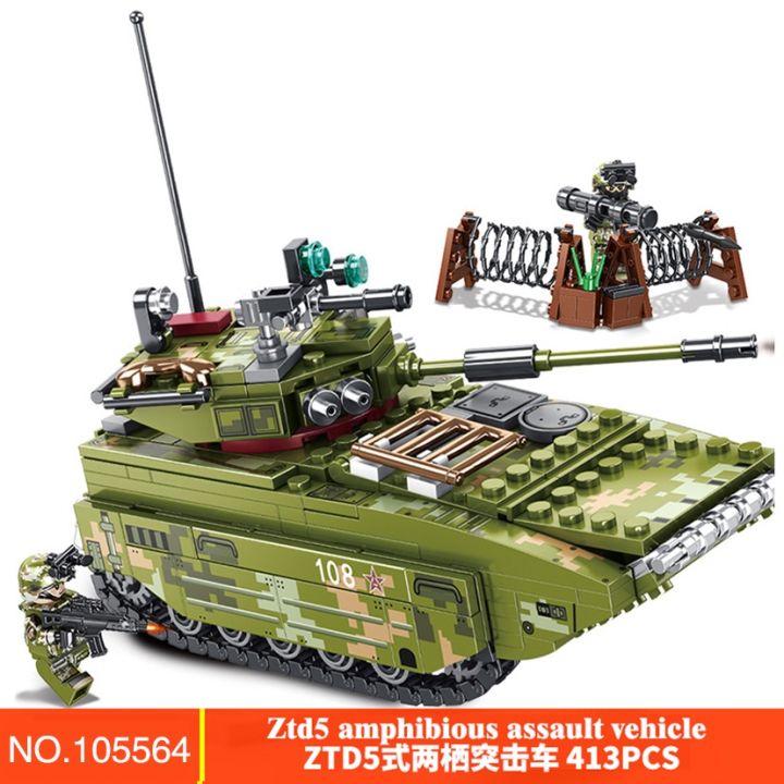 Building Blocks Military Renault FT-17 Tank German IV Tank Type 85 Army ...