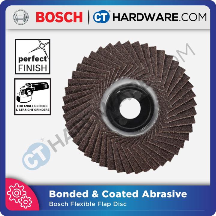 Bosch Flexible Flap Disc 100mm Grit 80 (1 Pcs) | Lazada