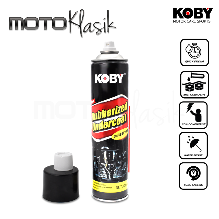 KOBY RUBBERIZED UNDERCOAT QUICK DRYING FOR MOTORCYCLE 700ML | Lazada PH