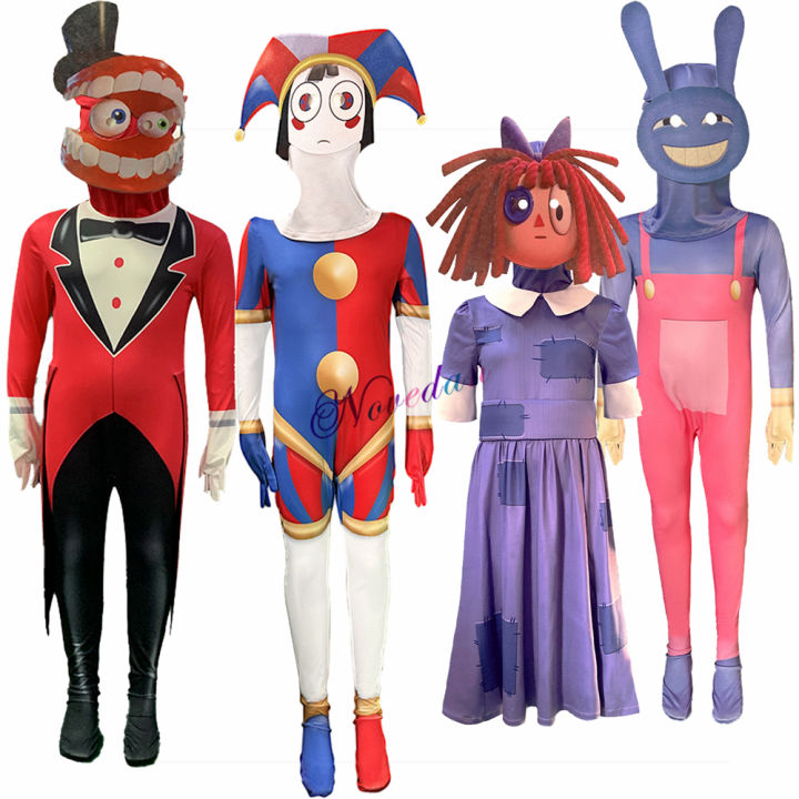 new Digimon Cosplay Costume Kids The Amazing Digital Circus Jax Pomni ...