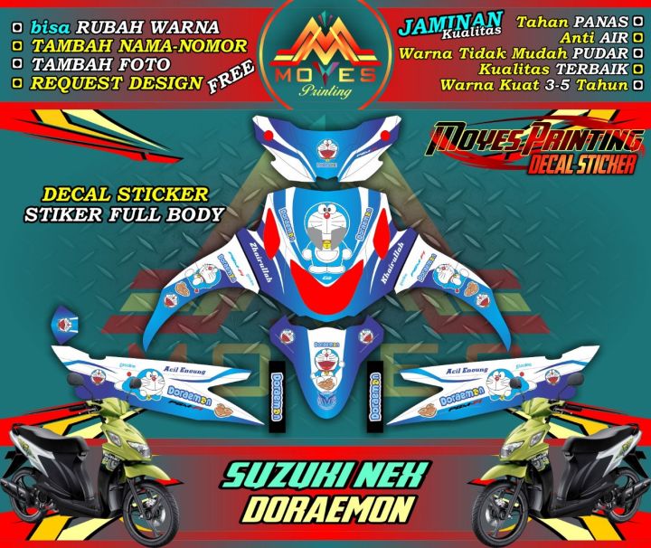 stiker motor nex stiker full body suzuki nex decal stiker motor suzuki ...