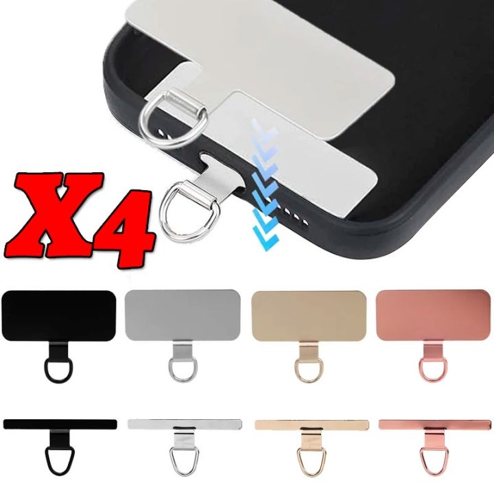 4/1Pcs Universal Stainless Steel Hanging Clip Anti-Lost Metal Phone ...