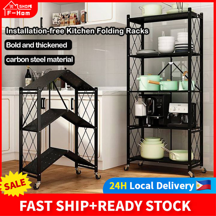 Fortune home Folding Kitchen Supplies Racks Kitchen Rack Organizer ...