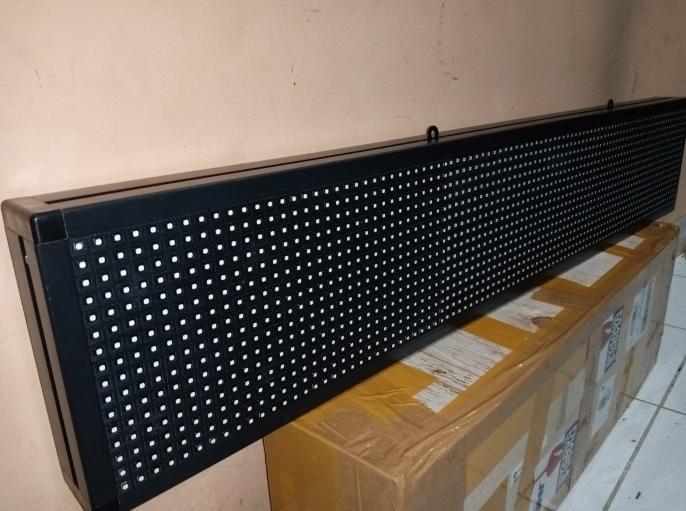 LED Running Text OUTDOOR, MERAH 100 cm x 20 cm + WIFI 100cm x 20cm ...