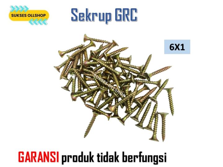100pcs SEKRUP GRC kuning 6X1 inch per 100pcs SEKRUP CALCIBOARD/ SEKRUP GRC | Lazada Indonesia