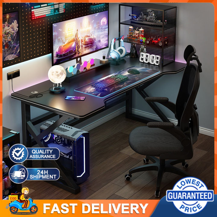 Gaming Desk Modern Computer Desktop Table Home Bedroom Student Writing ...