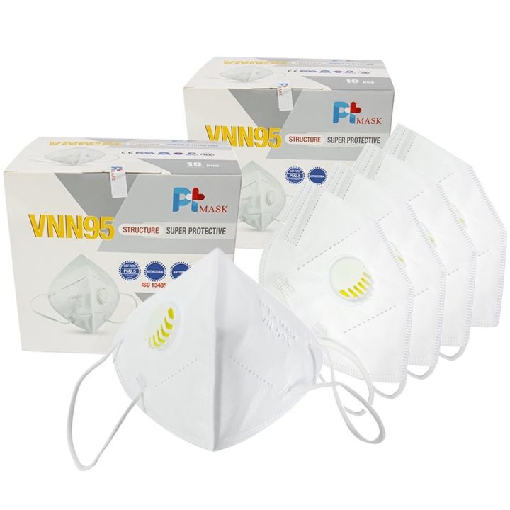 [HỘP 10 CÁI] Khẩu trang N95 hiệu PT Mask có van 5 lớp kháng khuẩn ...
