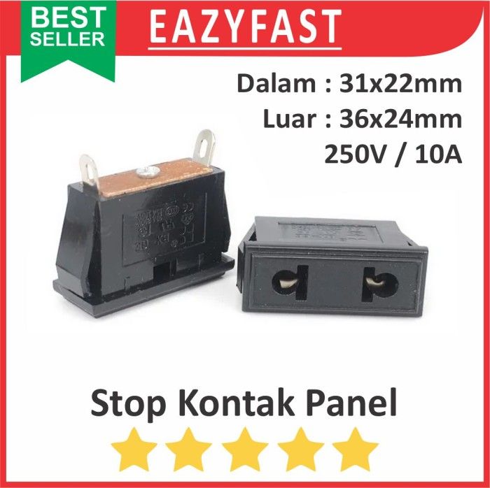 Stop Kontak Tanam Panel Box Socket Soket AC Power Outlet Colok Steker ...