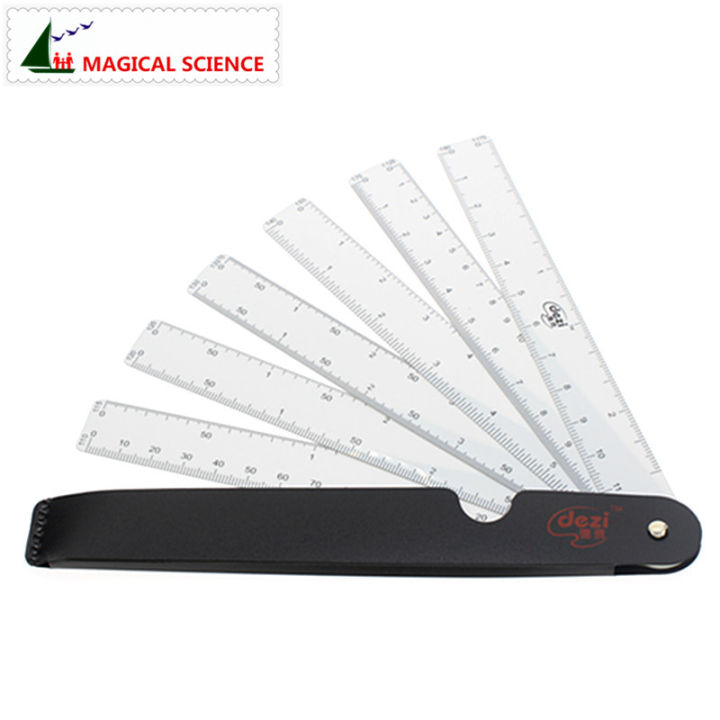 Fan Shape Scale Ruler with 6 Blades for Engineering Architects ...