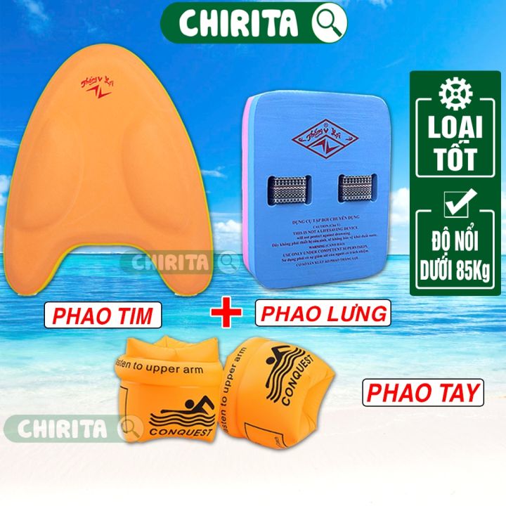 PHAO TIM PHAO TIM Bộ Phao Tập Bơi Cho Người Lớn Và Trẻ Em Gồm Phao Tay ...