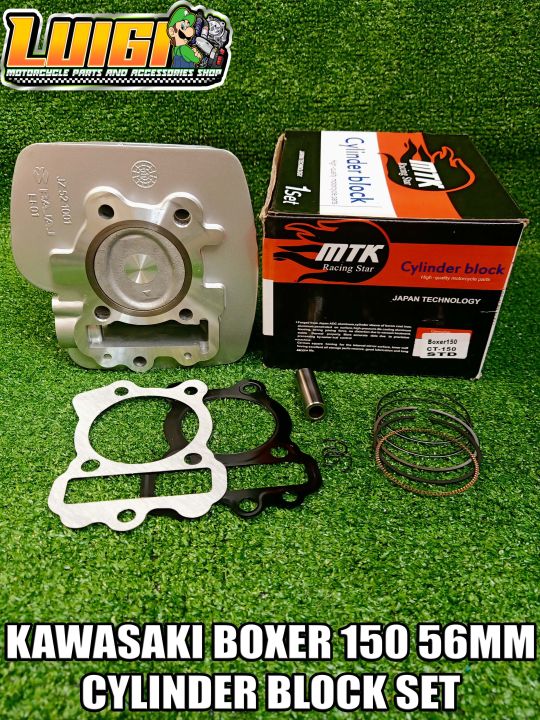 MTK KAWASAKI BOXER 150 56MM STANDARD CYLINDER BLOCK SET | Lazada PH