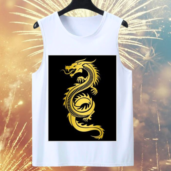 BWM 1 Piece White Muscle Sando DRAGON2024 Designs Character Tees" - for ...