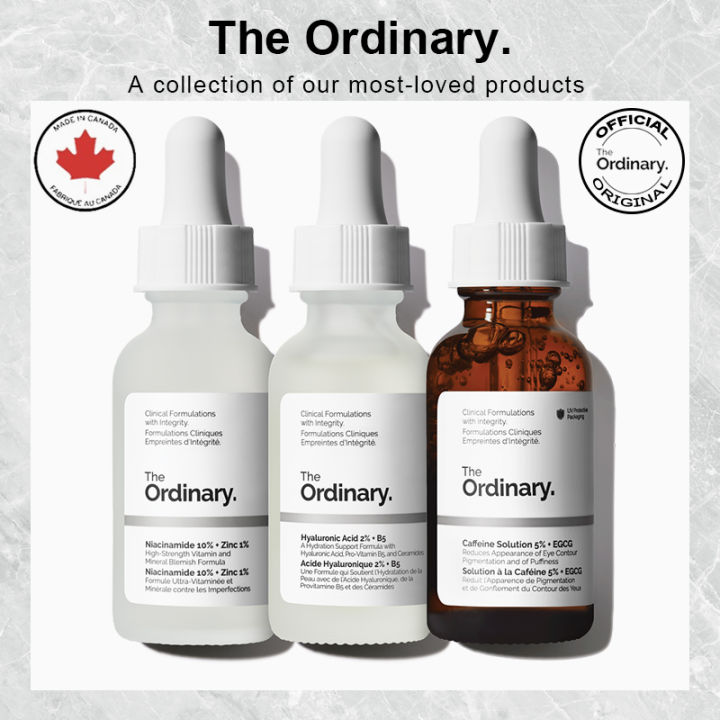 【3 in1】The ordinary set face serum Niacinamide 10% + Zinc 1% with ...