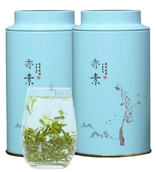 (Chinese Tea) Jasmine Tea 100g Luzhou-flavored New Tea Gift Box with ...