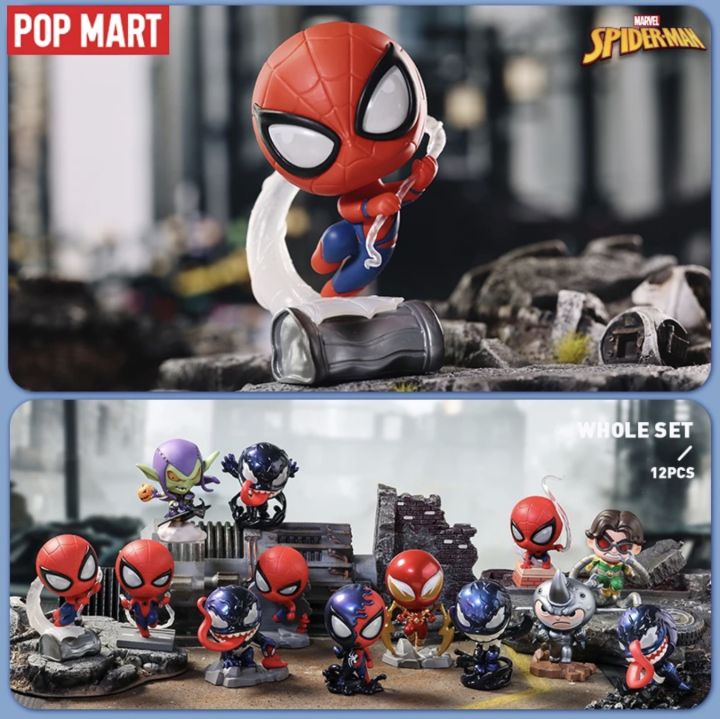 ️[Ready to ship : กล่องไม่ระบุตัว พร้อมส่ง] ️🌟POP MART : Marvel Spider-Man & Maximum Venom Blind ...