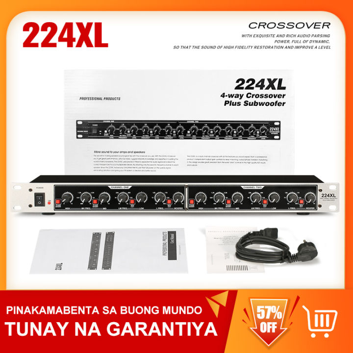 224XL crossover 4 frequency subwoofer professional stage home digital ...