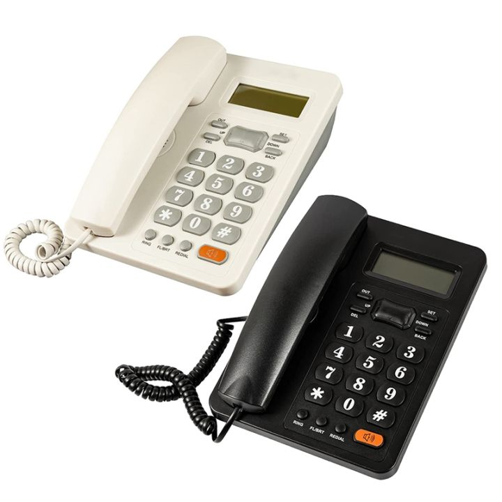 Corded Telephone Landline Telephone, Dual Interface Wired Telephone ...