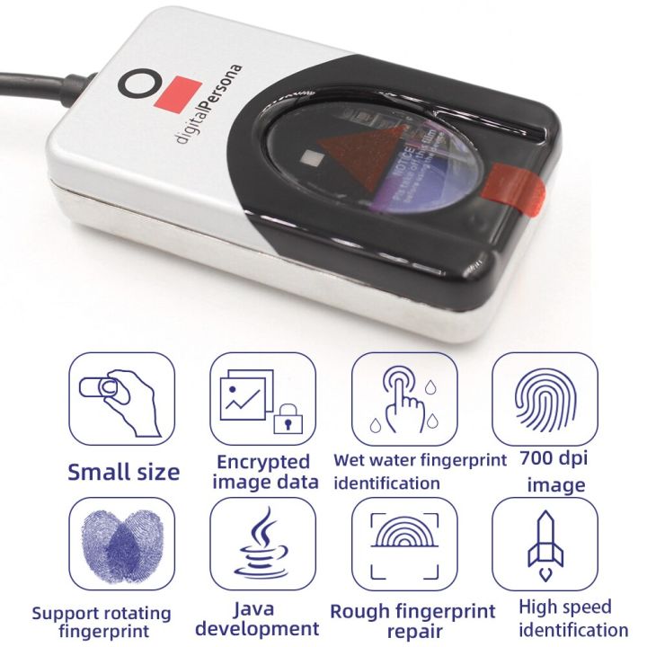New Digital Persona U are U 4500 Biometric Fingerprint Scanner USB ...
