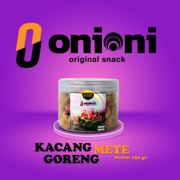 Kacang Mete Goreng Premium Oni-oni Snack 150 gram Awet Gurih - [ADKASA ...