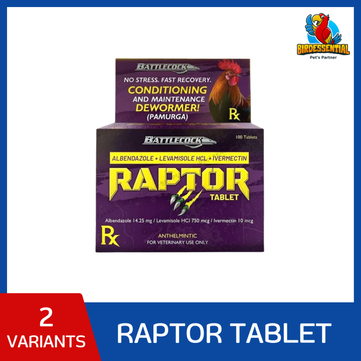 Battlecock Raptor Tablet Dewormer for Gamefowl Chickens (PAMURGA) | Lazada PH