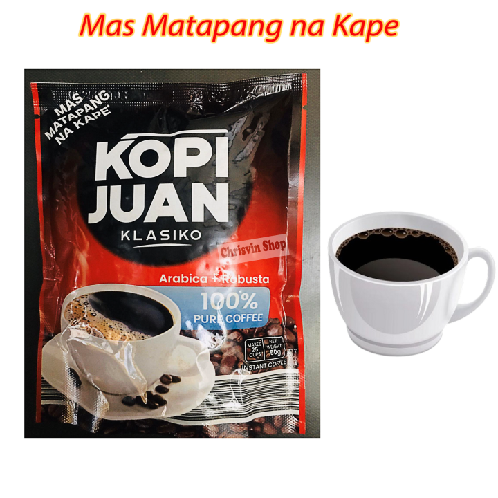 Kopi Juan Klasiko Mas Matapang Na Kape Arabica + Robusta 50g. | Lazada PH