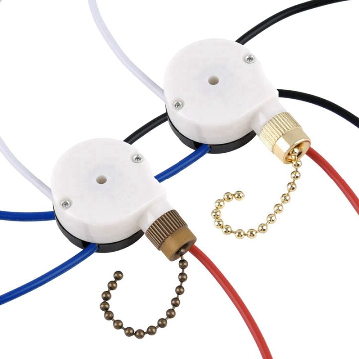 Ceiling Fan Switch Kit ZE-208S E89885 3 Speed 4 Wire Pull Chain ...