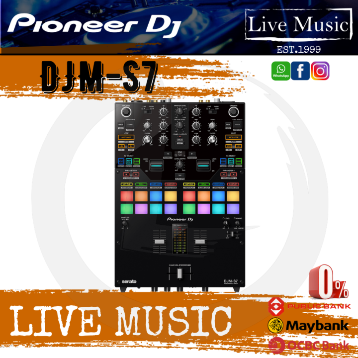 Pioneer DJ DJM-S7 2-channel Mixer for Serato DJ (DJMS7 / DJM S7) | Lazada