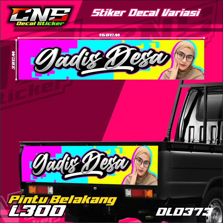 Stiker Pintu Belakang Bak Pick Up GADIS DESA Bahan Premium Full ...