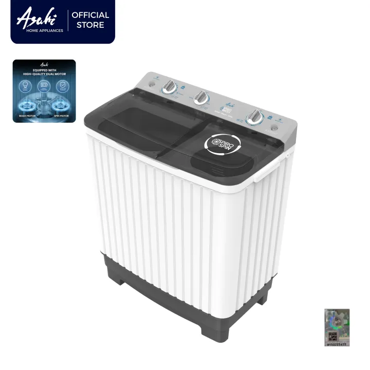 Asahi DT-001 Spiro Wash Double Tub Washing Machine | Lazada PH